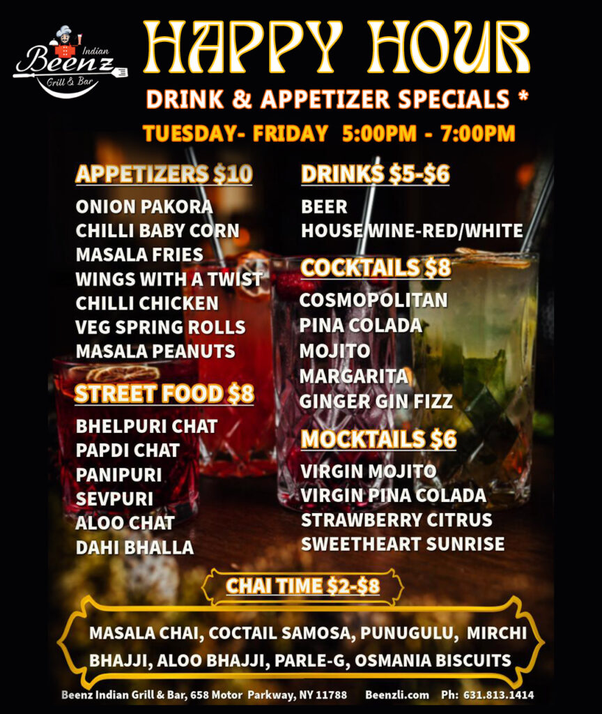 Beenzli Indian Grill & Bar | Authentic Indian Cuisine Hauppauge